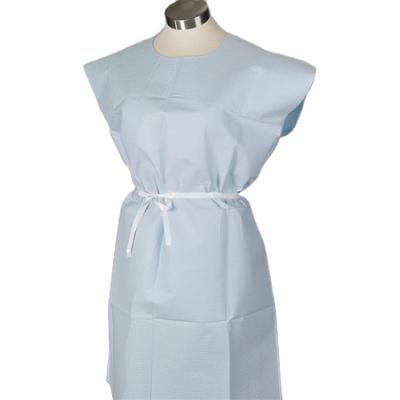 China Single Use Paper Exam Gown Without Sleeve For Patient Use for sale