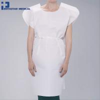 China Single Use Paper Exam Gown Without Sleeve For Patient Use for sale