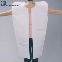China Single Use Paper Exam Gown Without Sleeve For Patient Use for sale