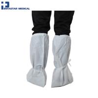 China SPP Non-woven Waterproof Knee-high Boot Cover with Elastics for sale