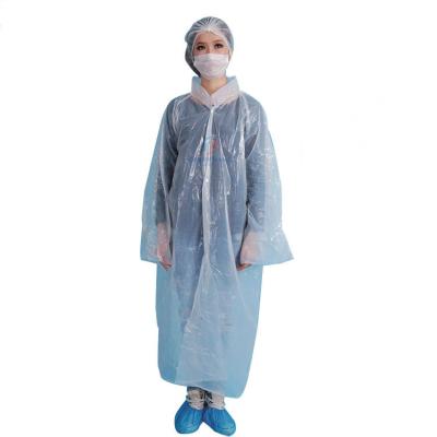China Disposable Protective Visitor Coats PE Visitor Coats in Hospital or Laboratory for sale