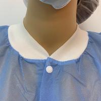 China Medical Disposable PP Non-woven Lab Coat with Cuffs for sale