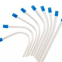 China Dental Endodoncia Por Paquetes Metal Saliva Ejector with Blue Tip for sale
