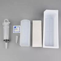 China Irrigation Syringe Tray With 60cc Piston Control Syringe for sale