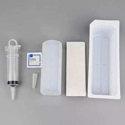 China Irrigation Syringe Tray With 60cc Piston Control Syringe for sale