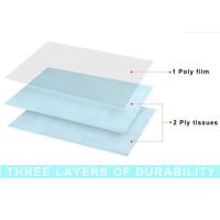 China Waterproof Disposable Dental Supplies Colorful 3ply Scarf Apron Dental Bibs for sale