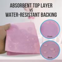 China Waterproof Pink  Disposable Consumable 3ply Scarf Apron Dental Bib for sale