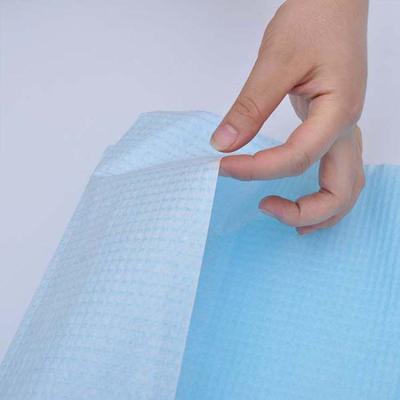 China Hospital Disposable Dental Supplies Adult  Square Waterproof Disposable Medical Bibs for sale