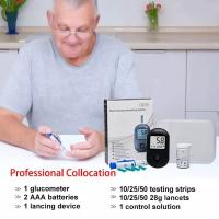 China Glucose Monitor Glucometro No Code Free Blood Glucose Meter Glucometer Diabetes Machine with Strips for sale