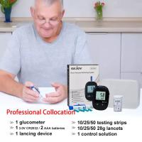China ISO15197 CE0197 Glucometre Glucose Monitor Glucometer Blood Glucose Meter with Test Strips for sale