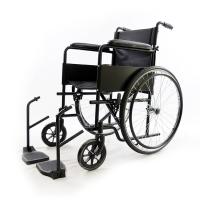 China Foldable Back Detachable Footrest Steel Manual Wheelchair for sale