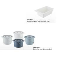 China Plastic Durable Medical Equipment Raised Toilet Seat , Lid And  Bucket For Commode Chair for sale