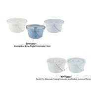 China Plastic Durable Medical Equipment Raised Toilet Seat , Lid And  Bucket For Commode Chair for sale