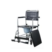 China NPKA3503 Mobile Commode Chair Steel Transfer Commode Wheel Chair With Bedpan for sale