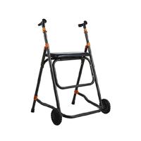 China 2 Wheels Aluminum Medical Folding Rollator Walker With Seat for sale