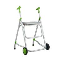 China 2 Wheels Aluminum Medical Folding Rollator Walker With Seat for sale