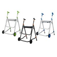 China 2 Wheels Aluminum Medical Folding Rollator Walker With Seat for sale