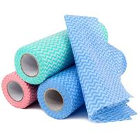 China Sustainable House Cleaning Accessories Non Woven Kitchen Paper Towels Roll for sale