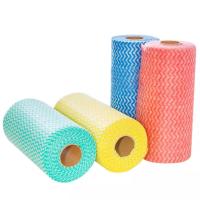 China Sustainable House Cleaning Accessories Non Woven Kitchen Paper Towels Roll for sale