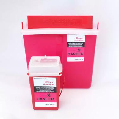 China Medical Sharp Bin Containers Wholesale Plastic Medical Sharps Container for sale