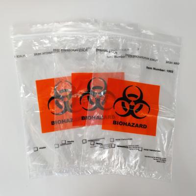 China Autoclavable bags biohazard customizable medical biohazard red bags sizes for sale