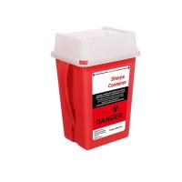 China Hospital sharps container biohazard needle disposal sharps container portable for sale