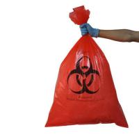 China Gravure Printing Infection Prevention Supplies Red Biohazard Disposable Waste Bag For Infectious Waste for sale
