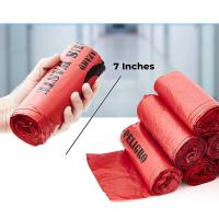 China Gravure Printing Infection Prevention Supplies Red Biohazard Disposable Waste Bag For Infectious Waste for sale