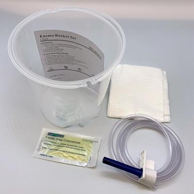 China Enema tube set plastic enema buckets set customizable enema adminstraton set for sale