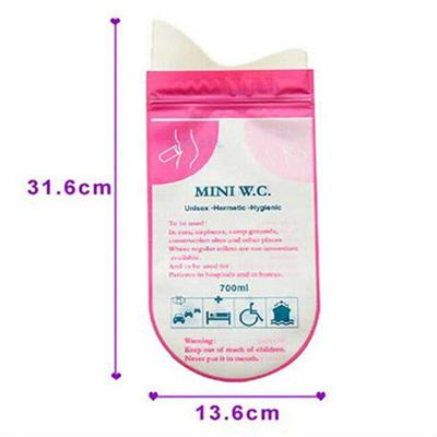 China 700CC Urine Bag Disposable Camping Collection Emergency Urinal Bag for Men and Women Portable Pee Bag for Travel Traffic jam for sale