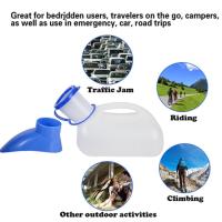 China Unisex Urinal for Car Toilet Urinal for Men and Women Bedpans Pee Bottle With a Lid and Funnel Plastic Can for Car Old Man for sale