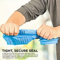 China Custom Disposable Emesis Bags Blue Car Nausea Bags Vomit Bags For Motion Travel for sale