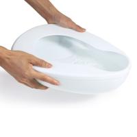 China Thick Bedpan for Women Men Bed Pan for Elderly Females Heavy Duty Bedpan for Men Hospital Home Bed Pan Emergency Device (White) for sale
