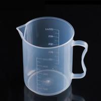 China PP Liquid Plastic Graduated Measuring Cups with Pitcher Handles 250ml 500ml (Pack of 6) for sale