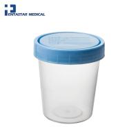 China 4OZ Plastic disposable medical lab specimen cup sample container urine cup specimen cups with screw on lids for sale