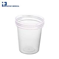 China 4OZ Plastic disposable medical lab specimen cup sample container urine cup specimen cups with screw on lids for sale