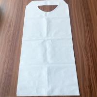 China Hospital Disposable Adult Bibs Waterproof With Paper And PE Film for sale