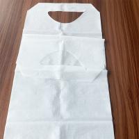 China Hospital Disposable Adult Bibs Waterproof With Paper And PE Film for sale