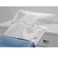 China Disposable Medical Products White Tissue Paper + PE Film Laminated Headrest Cover for sale
