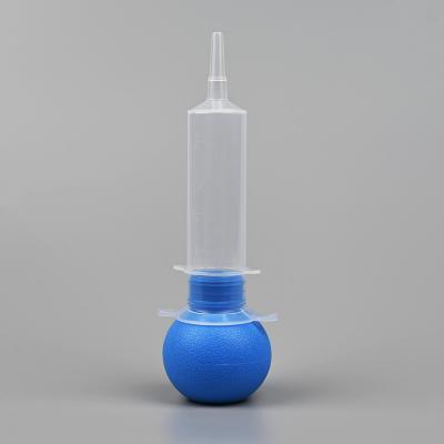 China Dental bulb irrigation syringe customizable syringe irrigation bulb catheter tip 50-60ml for sale