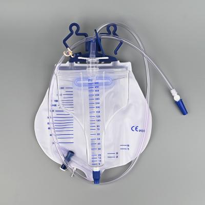 China Supplier medical disposable urine drainage bag 2000ml + 500ml customization urine collection bags disposable for sale