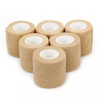 China Breathable Self Adhesive Colored Non-Woven Cohesive Bandage Vet Wrap Horse Hoof Elastic Bandage For Animals for sale