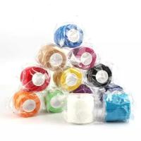 China Breathable Self Adhesive Colored Non-Woven Cohesive Bandage Vet Wrap Horse Hoof Elastic Bandage For Animals for sale
