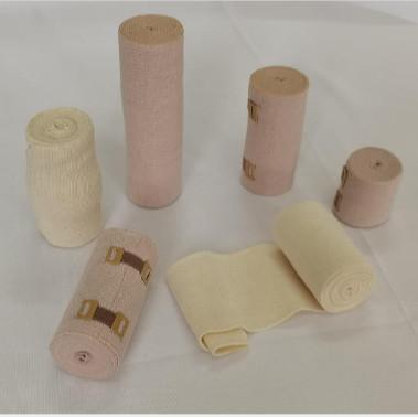 China Hot Sale Medical Comfort Latex Free Elastic Bandage Spandex First Aid Bandage Plain Fabric Elastic Compression Bandage High for sale
