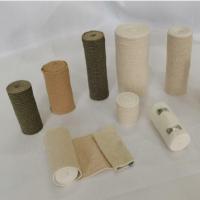 China Hot Sale Medical Comfort Latex Free Elastic Bandage Spandex First Aid Bandage Plain Fabric Elastic Compression Bandage High for sale