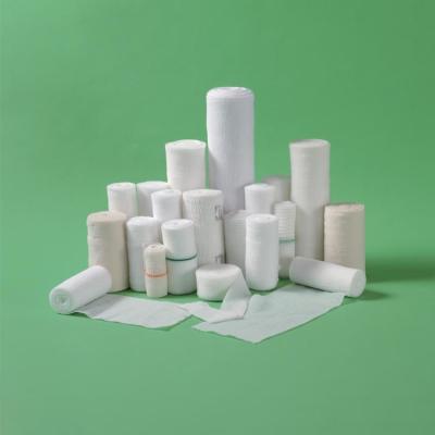 China surgical sterile pbt elastic conforming stretch absorbent cotton gauze bandage for sale