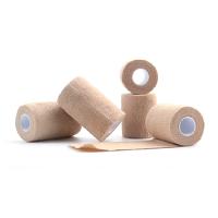 China Adjustable snatch me up bandage wrap customization colorful sport tape cotton cohesive bandage for sale