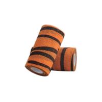 China custom logo print nonwoven cohesive flex elastic medical cohesive bandage 10cm for sale