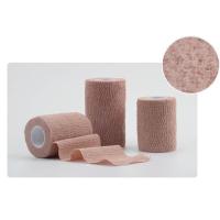 China CE Class I Wound Care Supplies Cotton Flexible Disposable Cohesive Bandage Wrap for sale