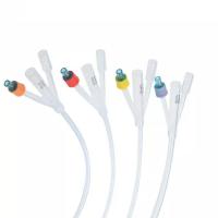 China Disposable Silicone Foley Catheter Cheap Price Urethral Catheter Wholesale Foley Catheter with Silicone Coated for sale